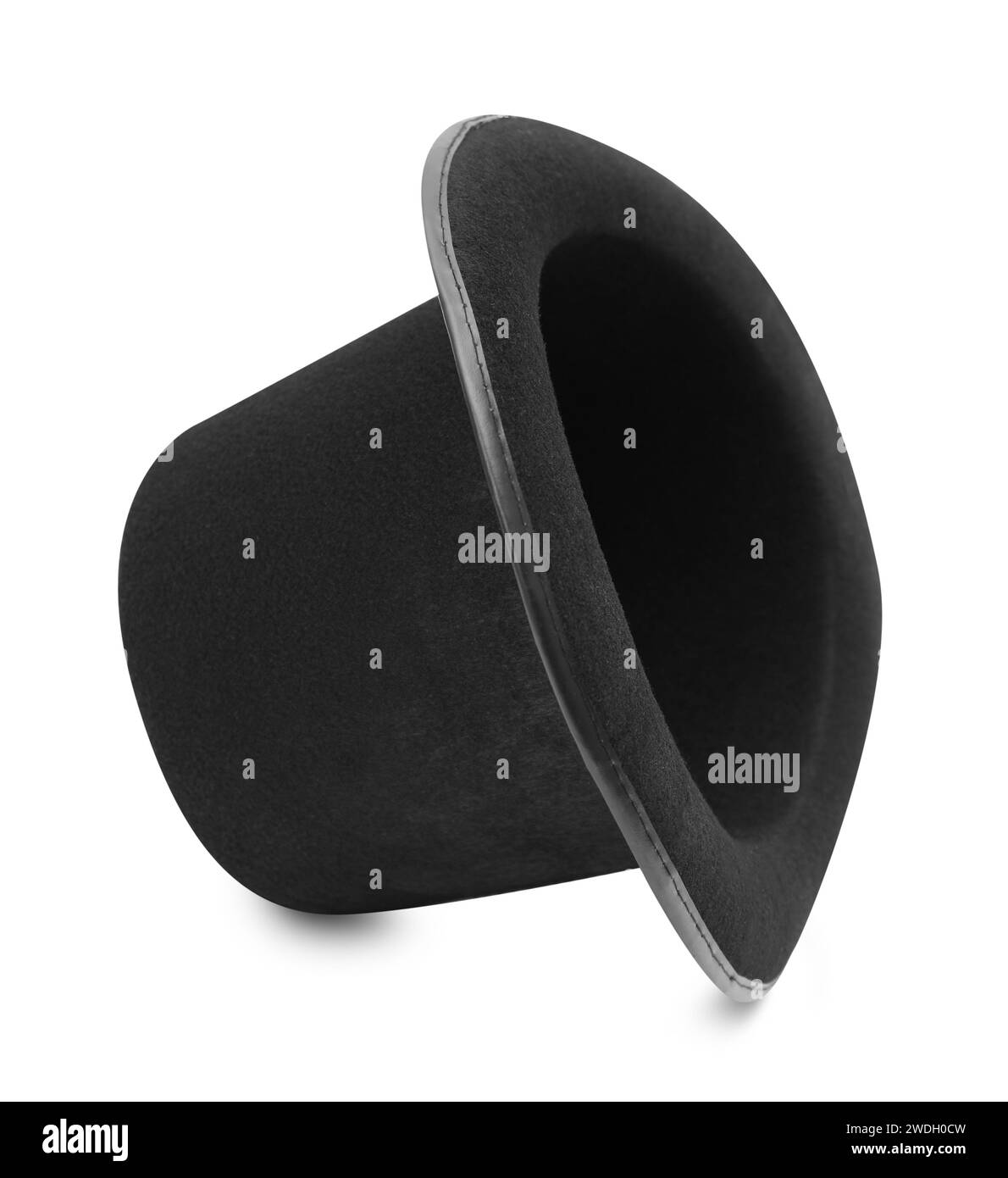 One magician top hat isolated on white Stock Photo - Alamy