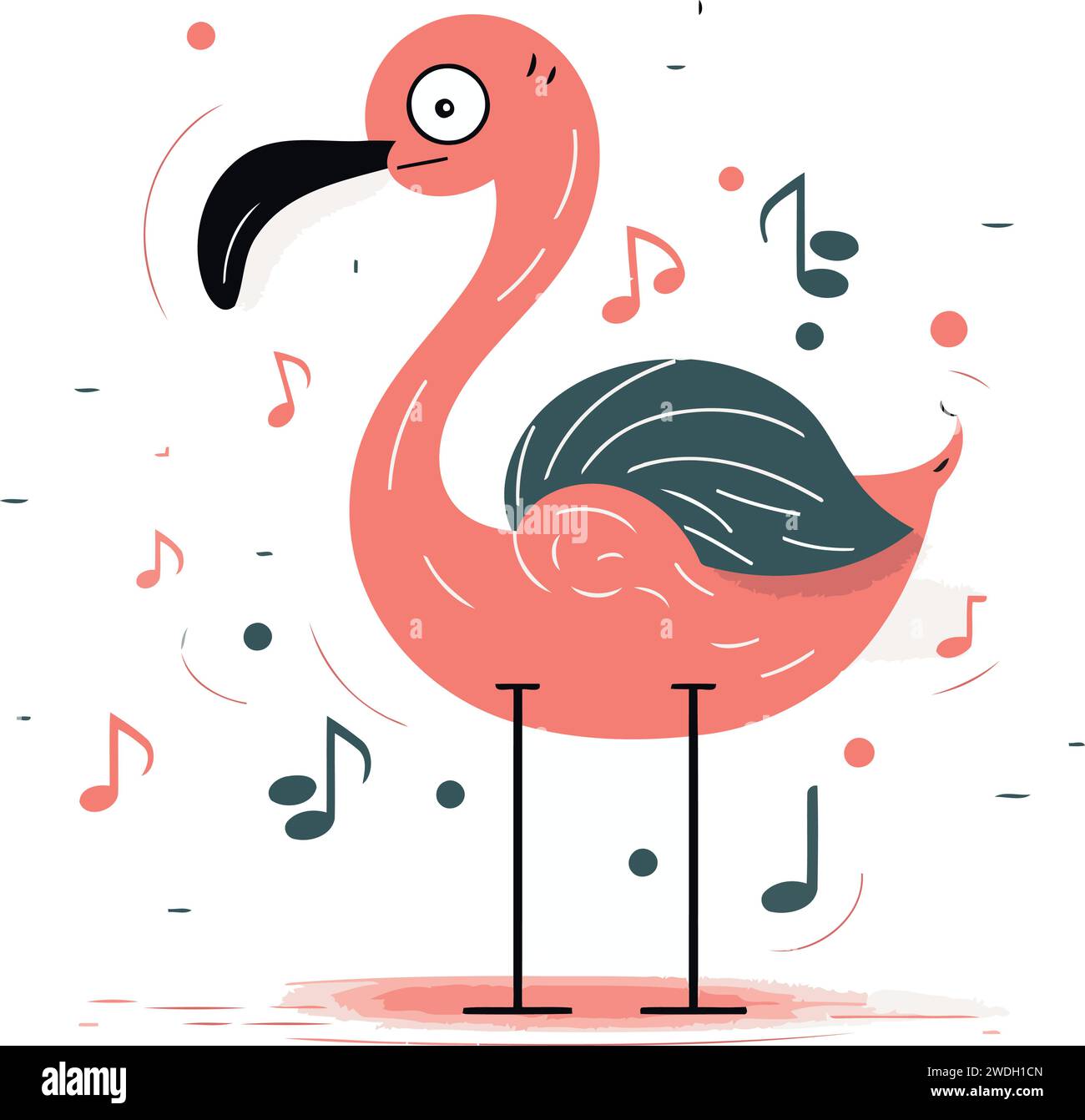 Musical notes vector background in Cut Out Stock Images & Pictures - Alamy