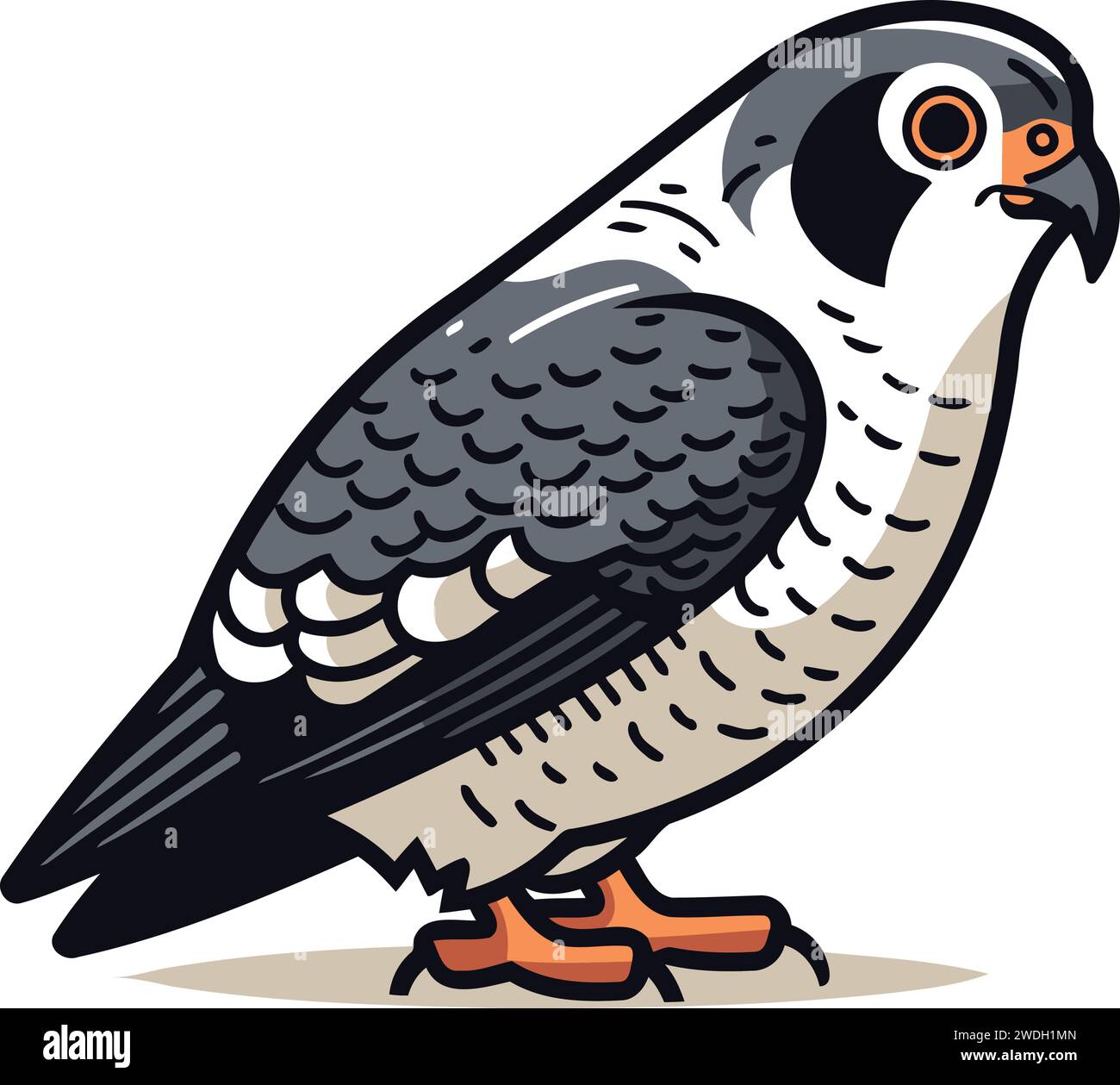 Peregrine falcon icon vector vectors Cut Out Stock Images & Pictures ...
