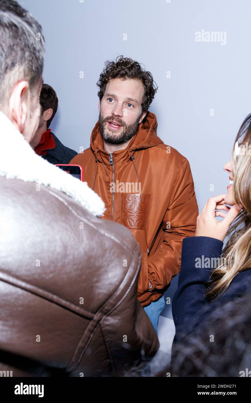 Paris, France. 20th Jan, 2024. Jamie Dornan at LOEWE Fall/Winter 2024 ...