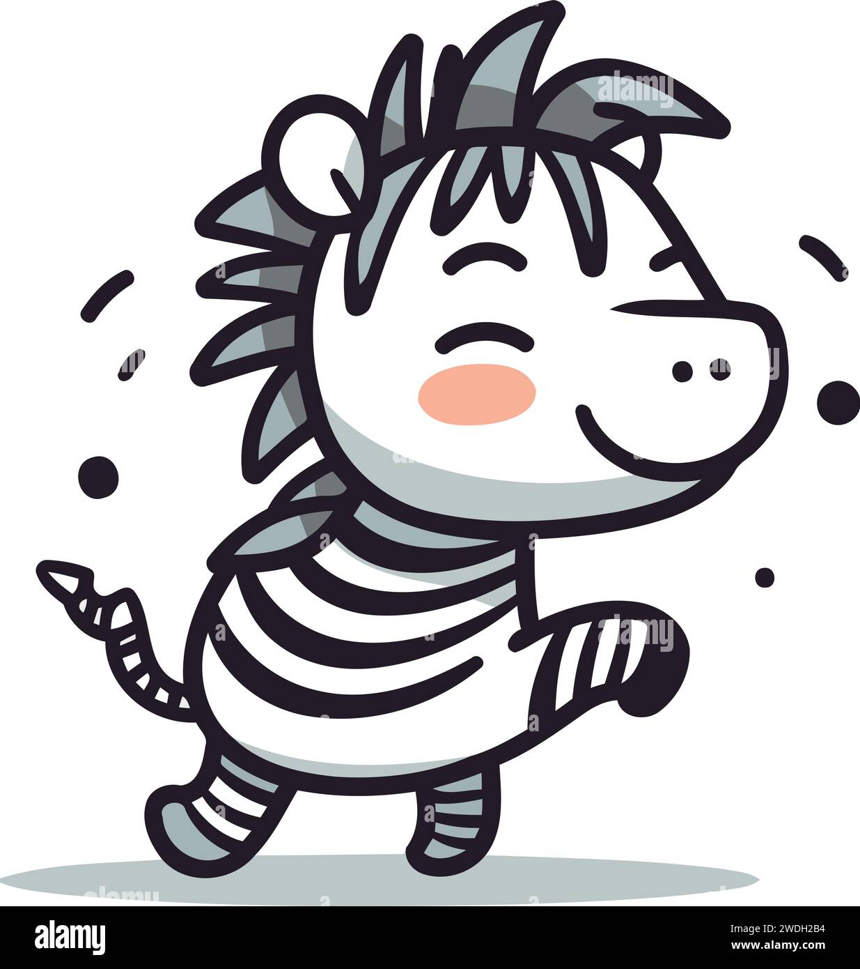 Zebra character Stock Vector Images - Alamy