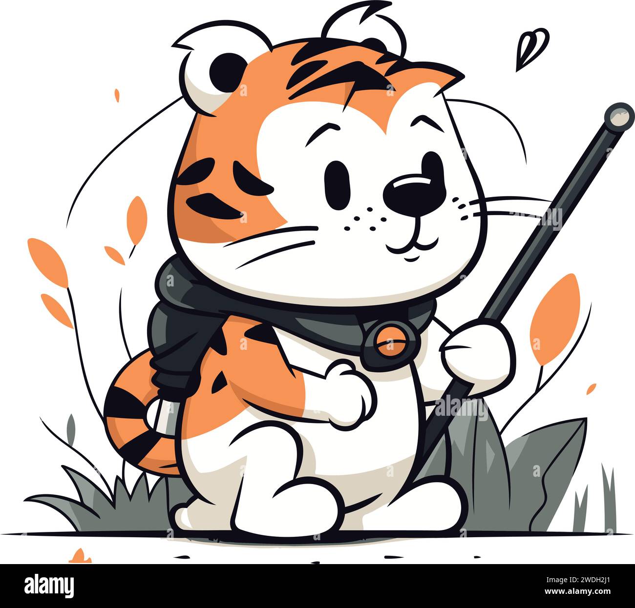 Tiger stick Stock Vector Images - Alamy