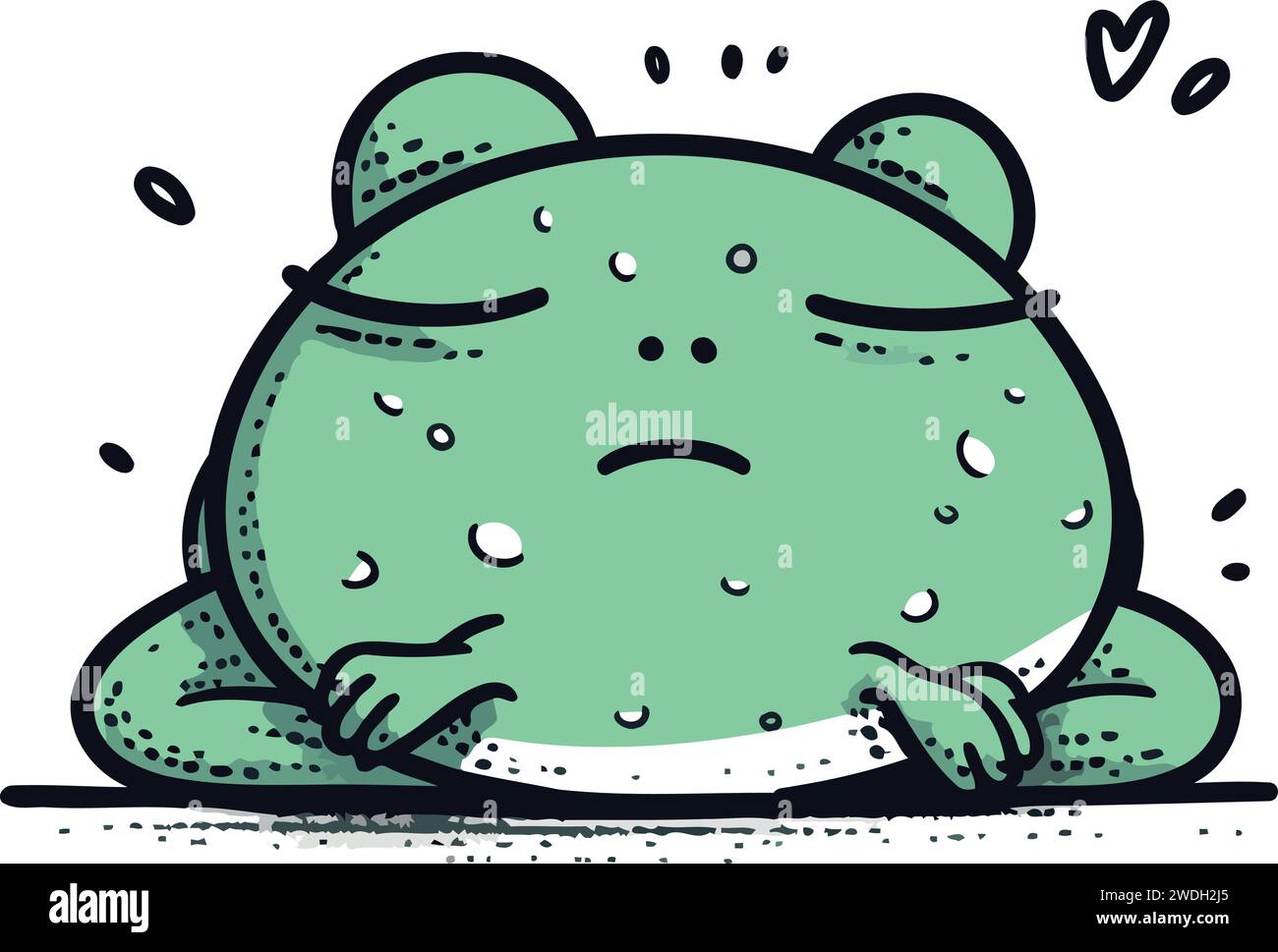 Sad frog cartoon hi-res stock photography and images - Alamy