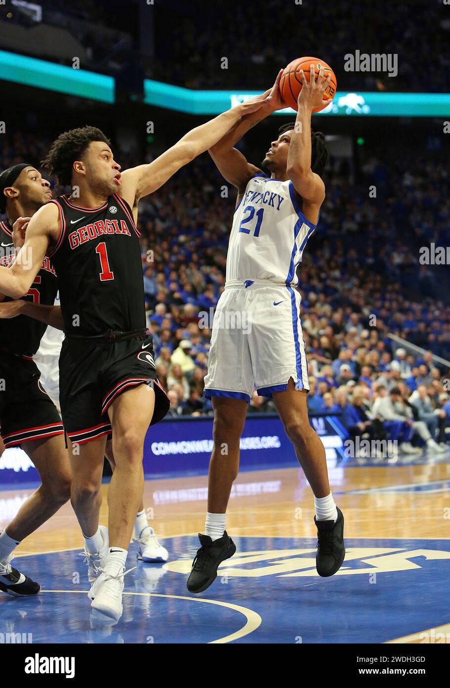LEXINGTON, KY - JANUARY 20: Kentucky Wildcats guard D.J. Wagner (21 ...