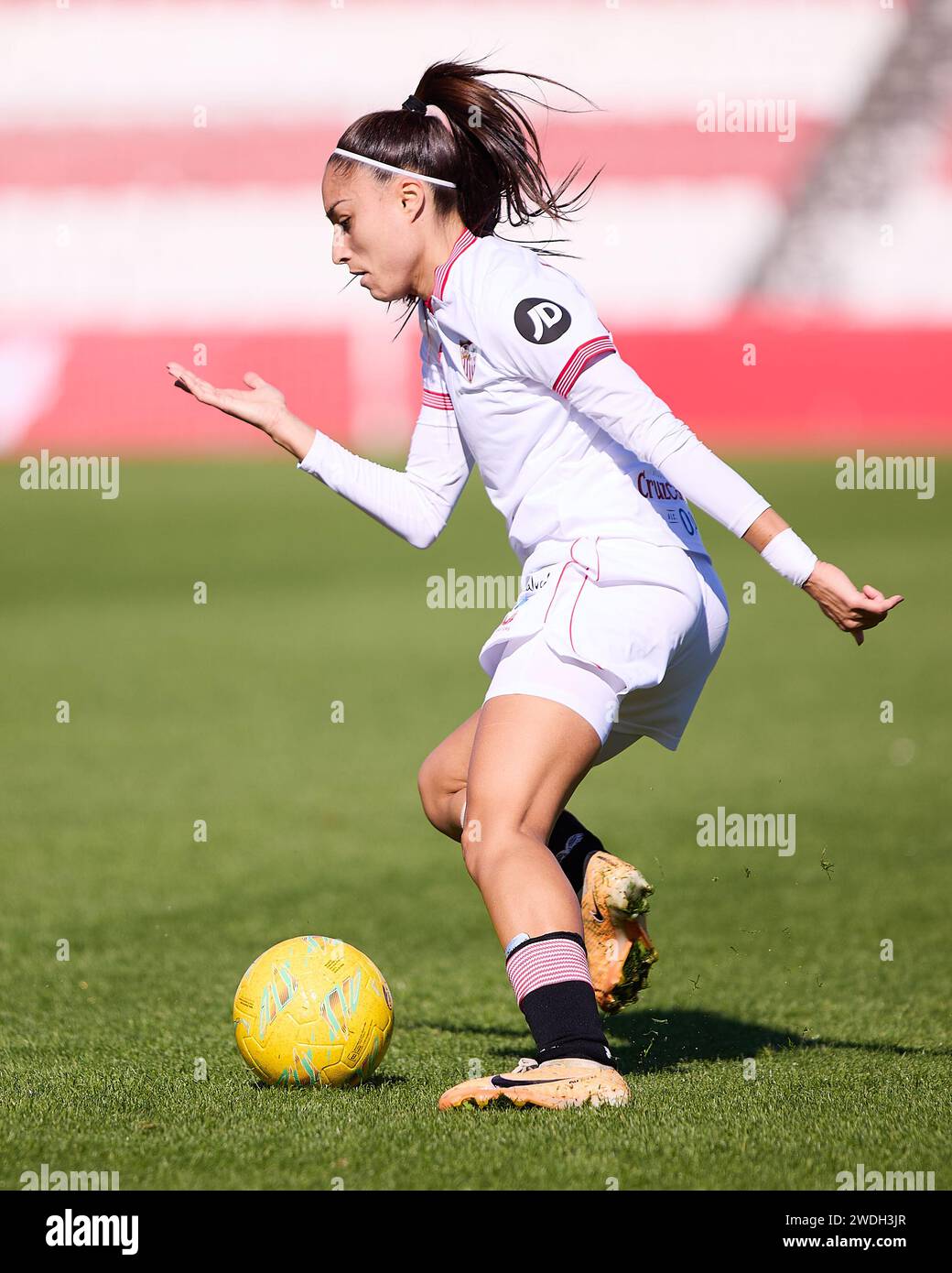 Sevilla, Spain. 20th Apr, 2024. Debora Garcia of Sevilla FC during the ...