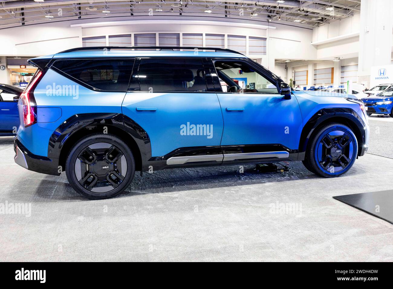 Washington, District Of Columbia, USA. 19th Jan, 2024. The 2024 Kia EV9 ...
