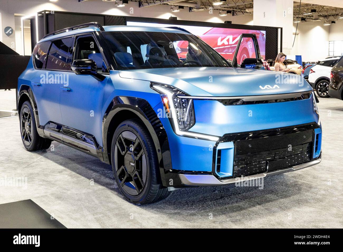 Washington, District Of Columbia, USA. 19th Jan, 2024. The 2024 Kia EV9 ...