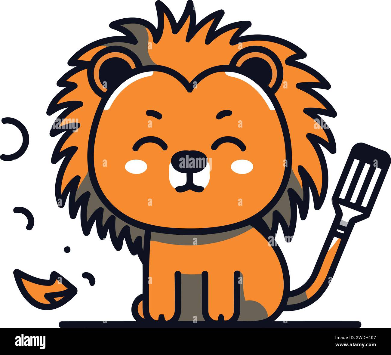 Spatula cartoon Stock Vector Images - Alamy