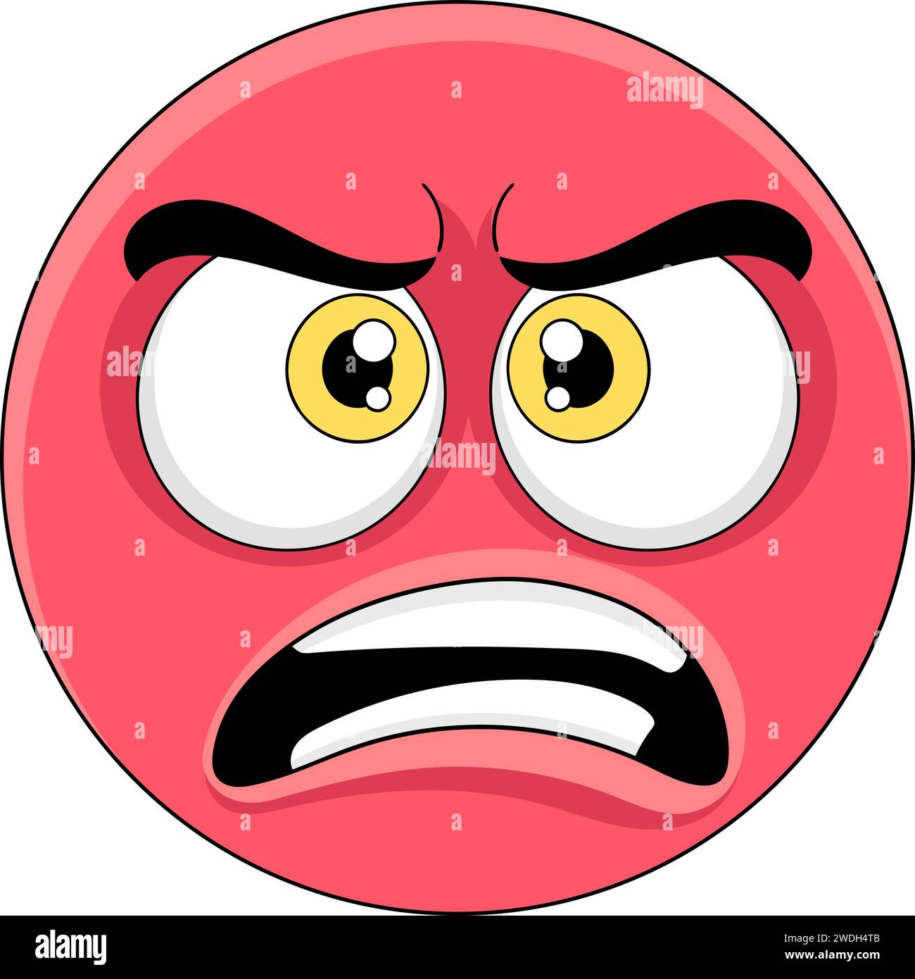 red ball cartoon logo with sad sobbing facial expression. creative ...