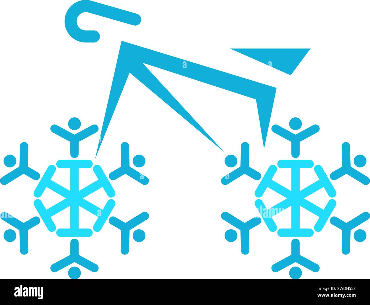 Snowflake logo icon design illustration Stock Vector Image & Art - Alamy
