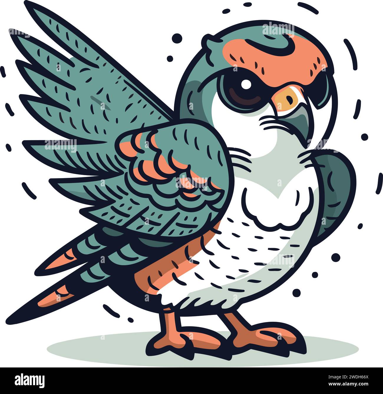 Cartoon falcon hi-res stock photography and images - Alamy