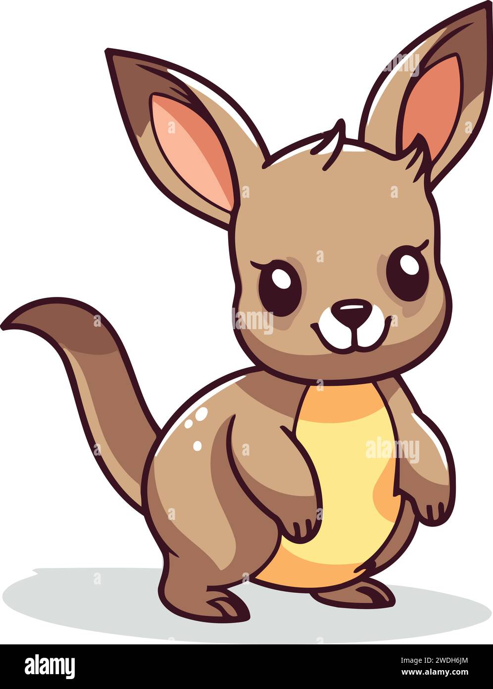 Kangaroo cartoon character hi-res stock photography and images - Alamy