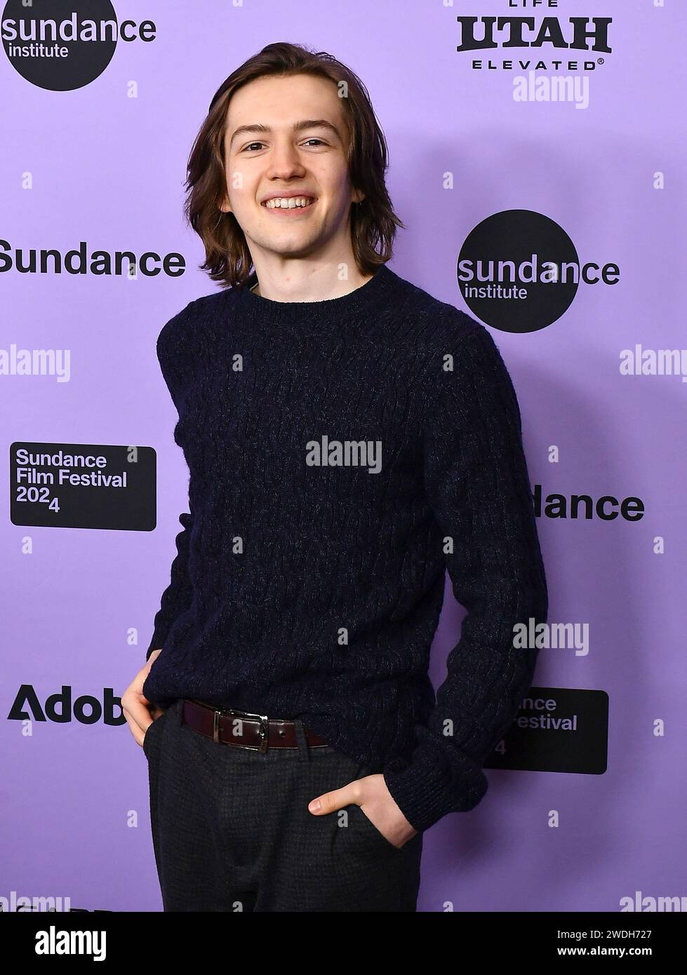 Park City, USA. 20th Jan, 2024. Seth Isaac Johnson attends the "My Old ...