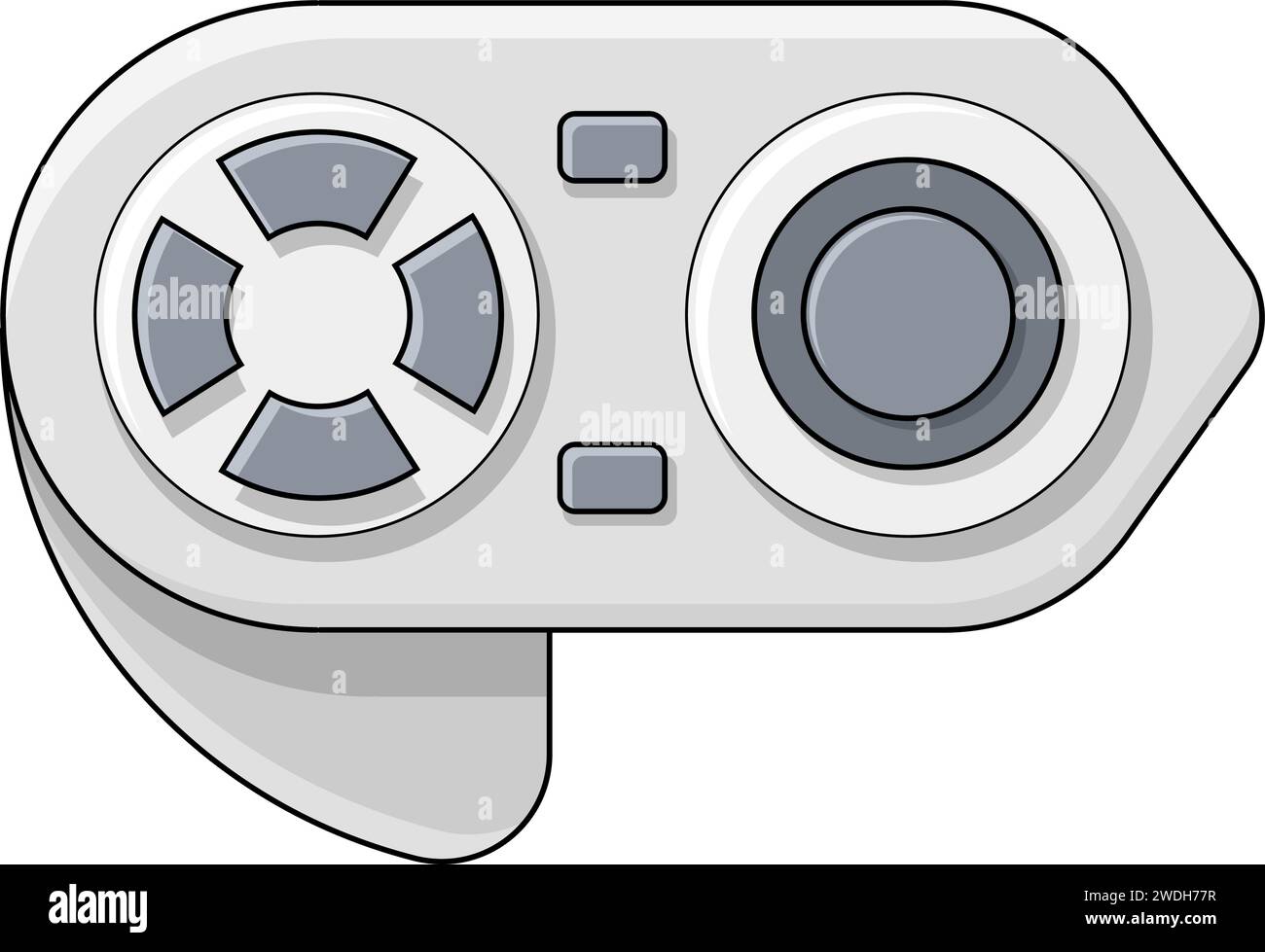 white gamepad icon doodle logo. creative image Stock Vector Image & Art ...