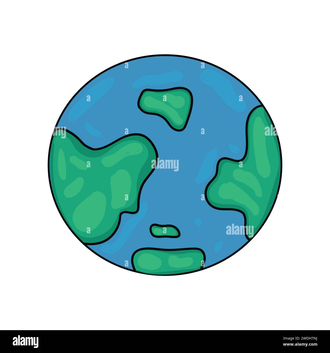 Earth Hand Drawn Illustration Stock Vector Image & Art - Alamy