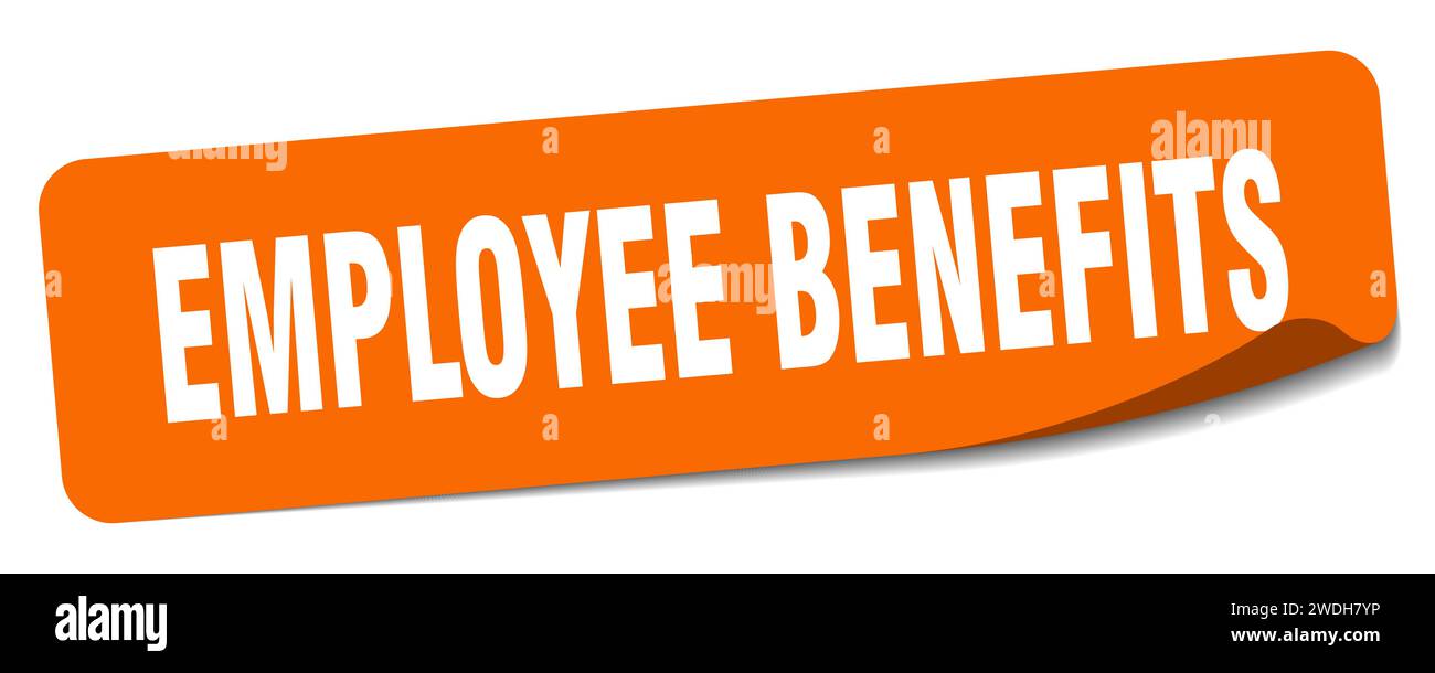 employee benefits sticker. employee benefits rectangular label isolated ...