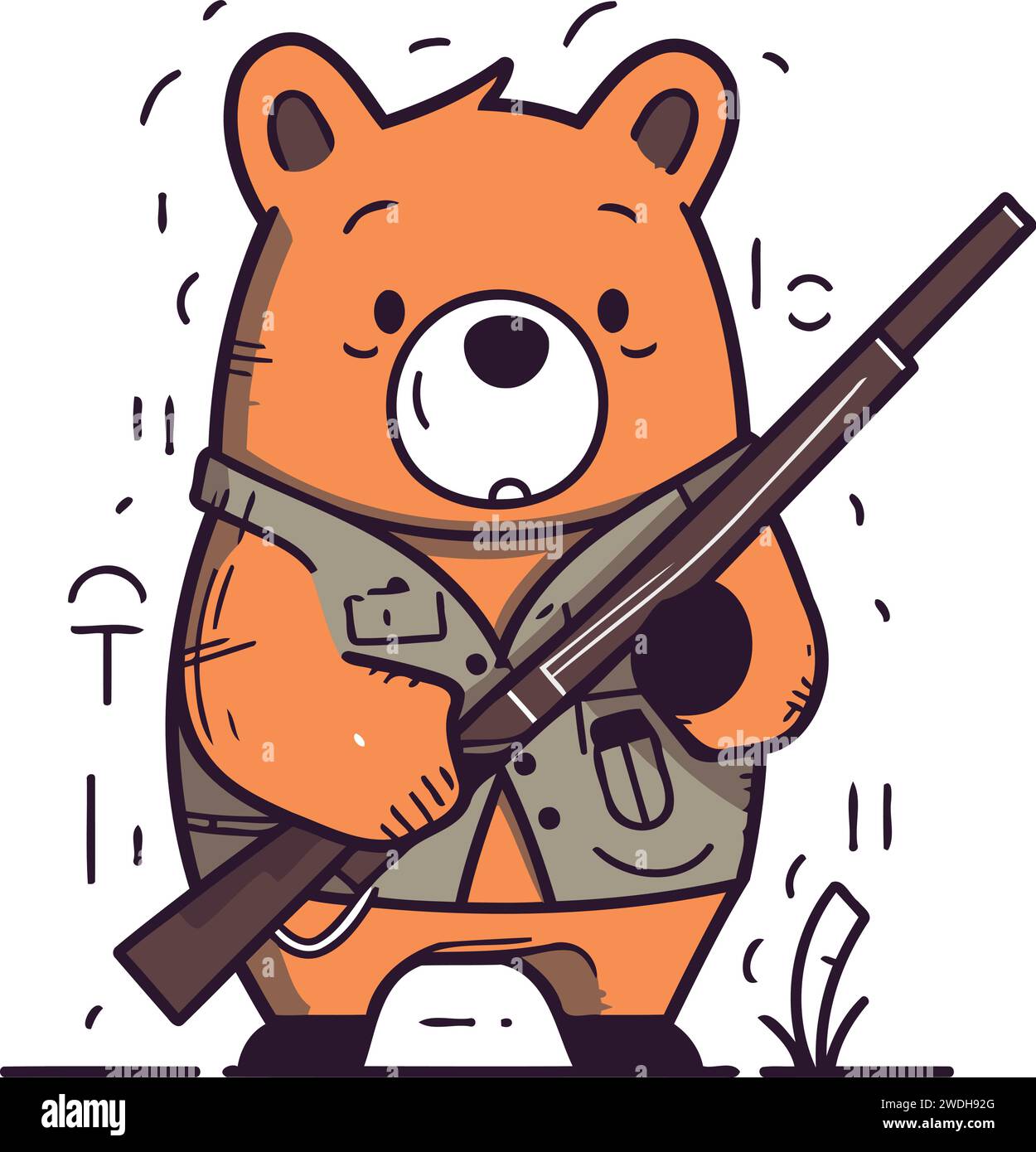 Rifle cartoon Stock Vector Images - Alamy