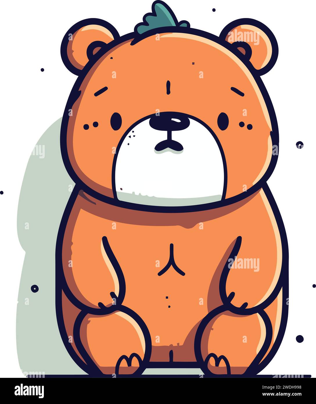 Cartoon sad bear Cut Out Stock Images & Pictures - Alamy