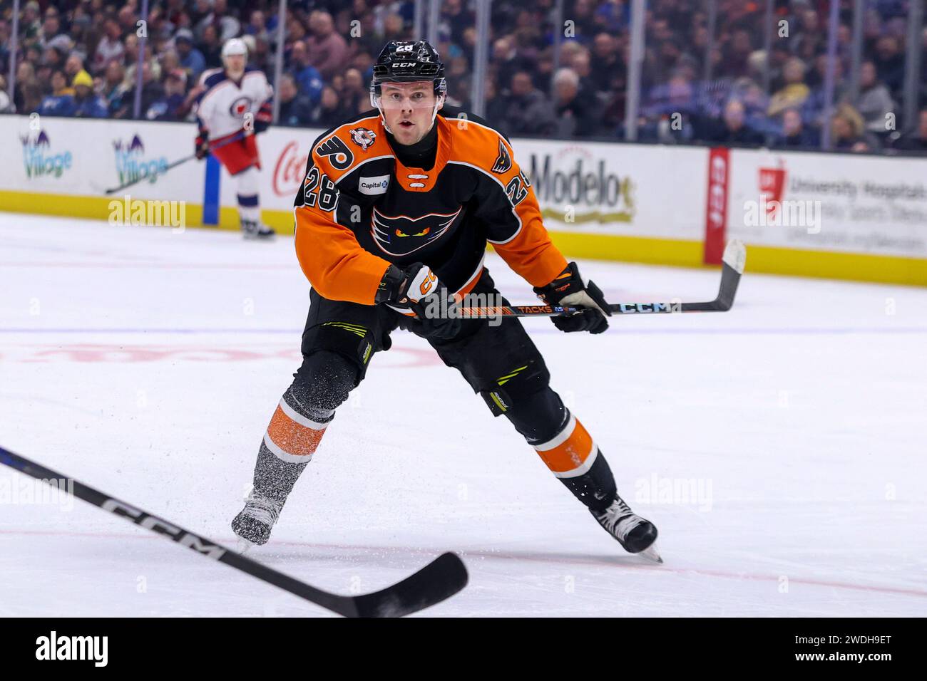 CLEVELAND, OH - JANUARY 20: Lehigh Valley Phantoms right wing Olle ...