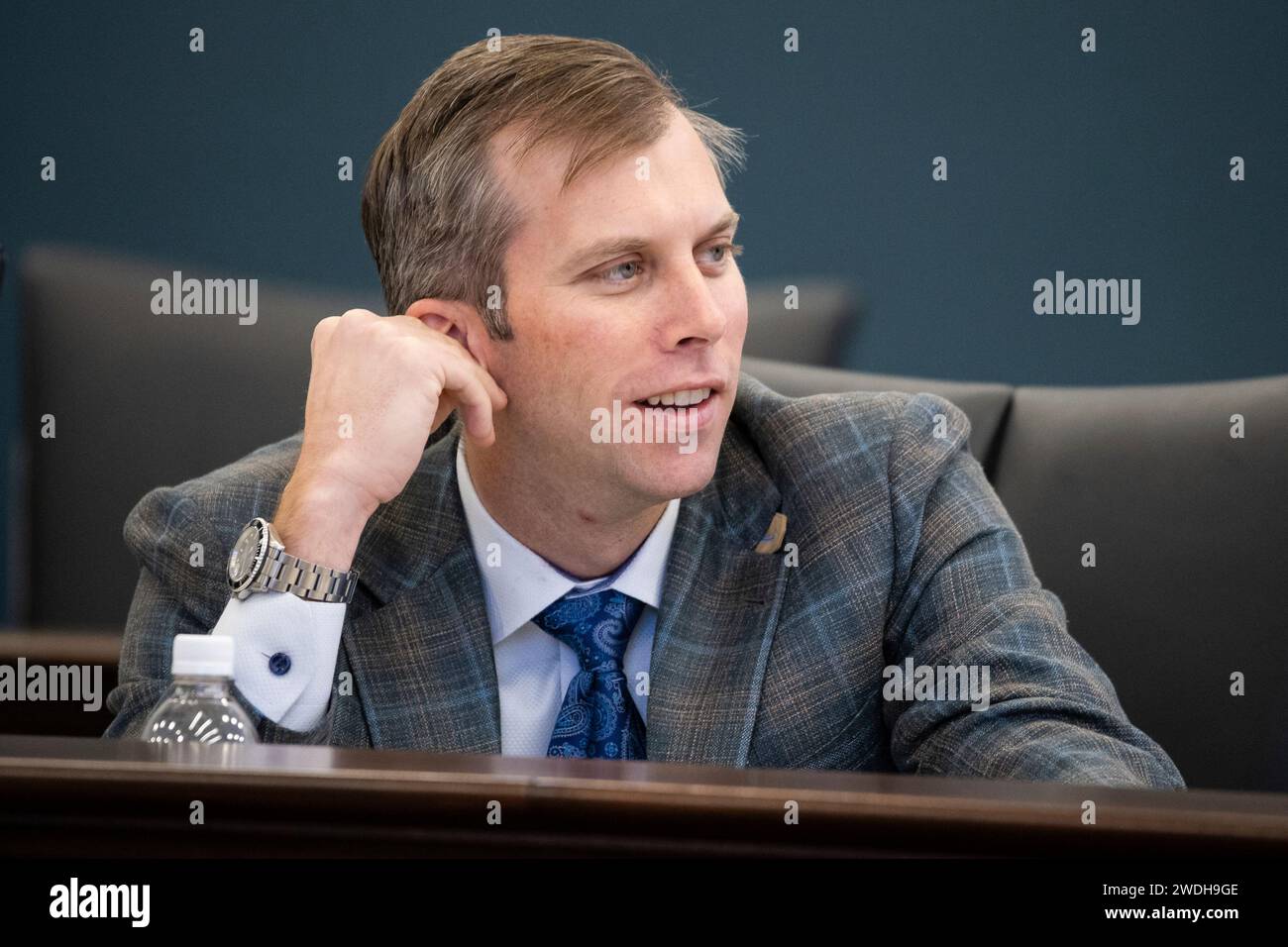 Florida State Sen. Jay Trumbull is seen during a hearing at the Florida ...