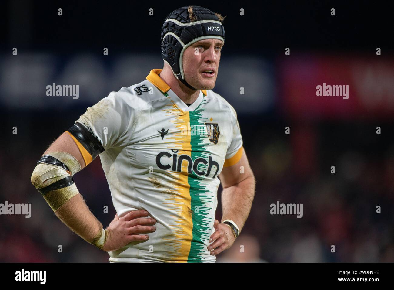 Limerick, Ireland. 21st Jan, 2024. Alex Coles of Northampton during the ...