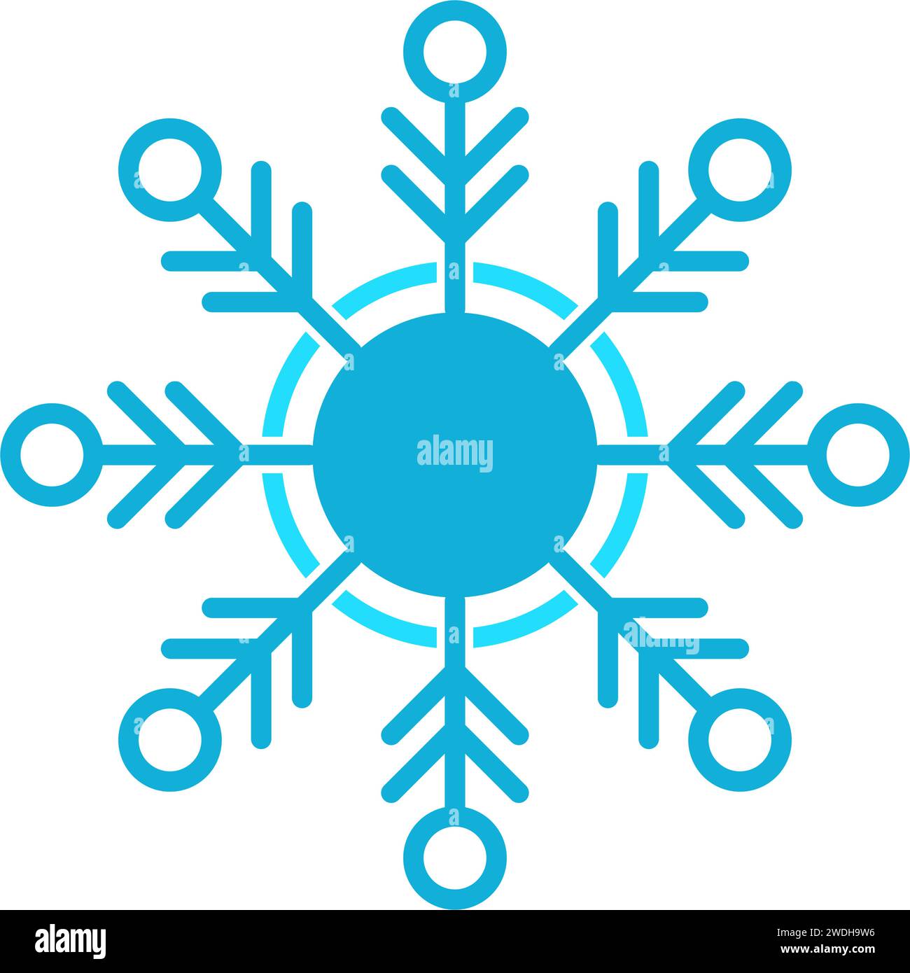 Snowflake logo icon design illustration Stock Vector Image & Art - Alamy