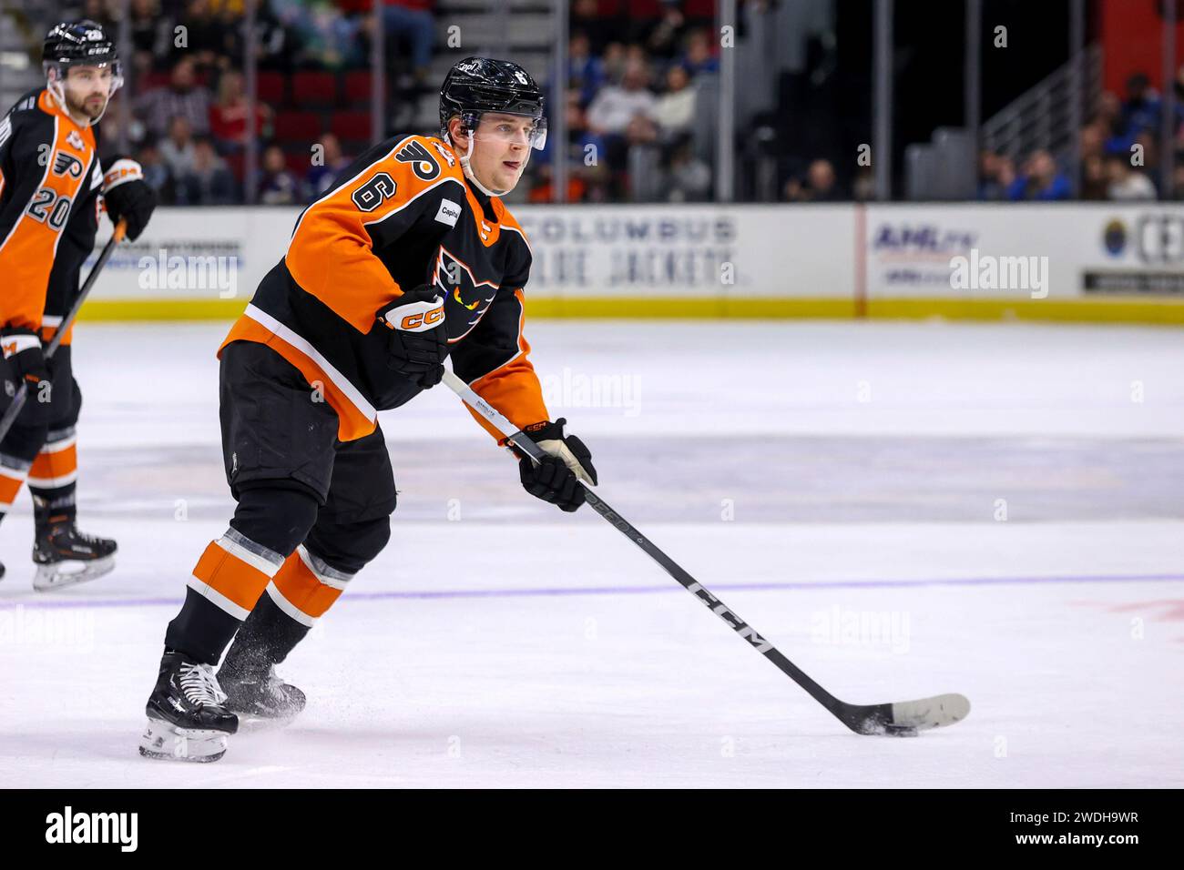 CLEVELAND, OH - JANUARY 20: Lehigh Valley Phantoms defenceman Emil ...