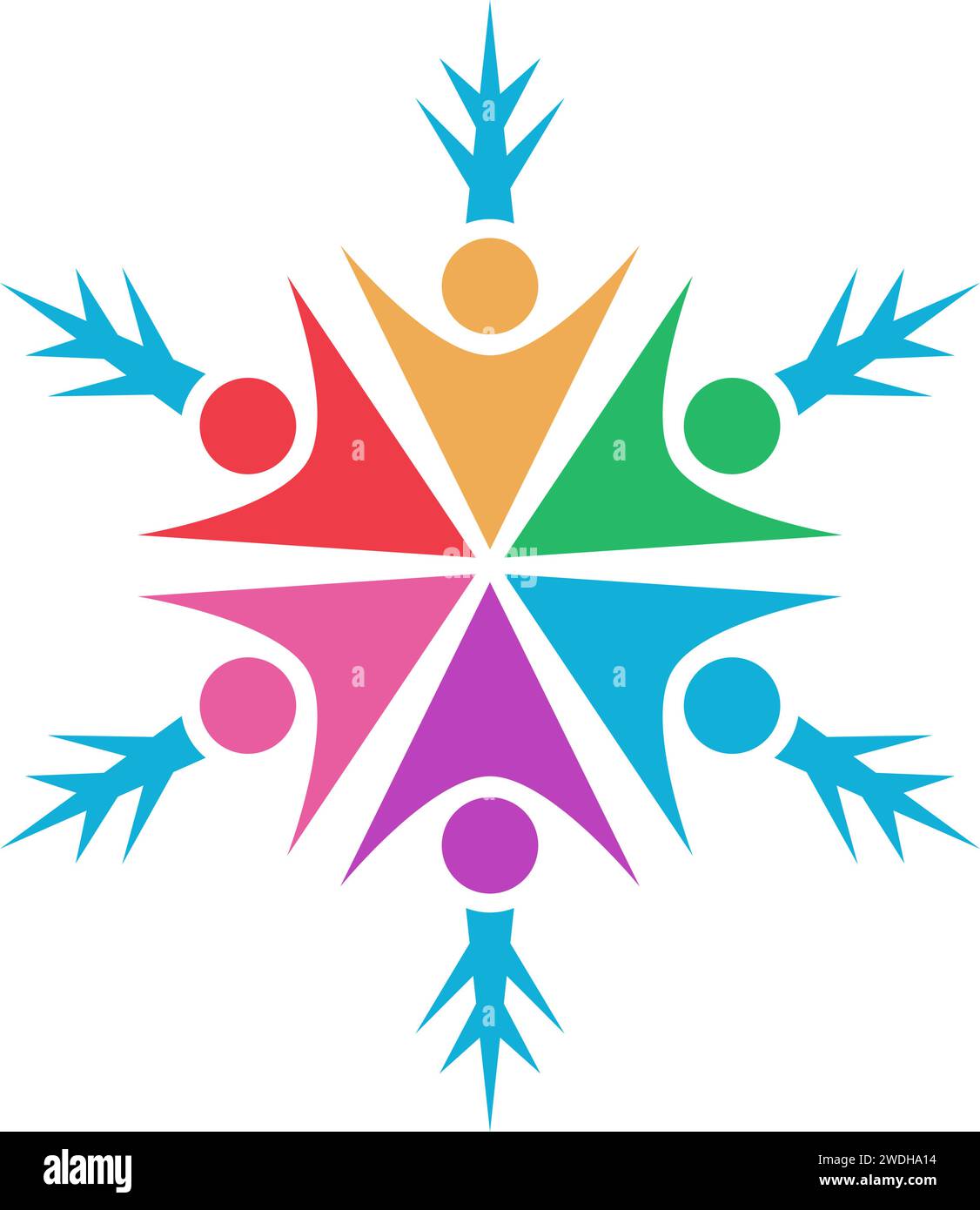 Snowflake logo icon design illustration Stock Vector Image & Art - Alamy