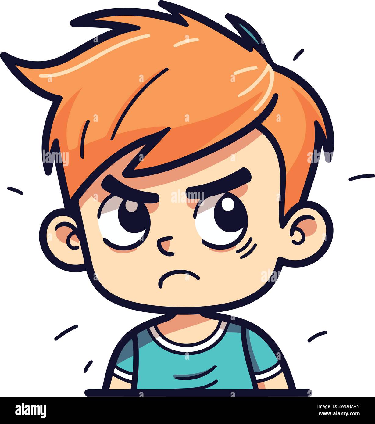 Angry boy vector Stock Vector Images - Alamy