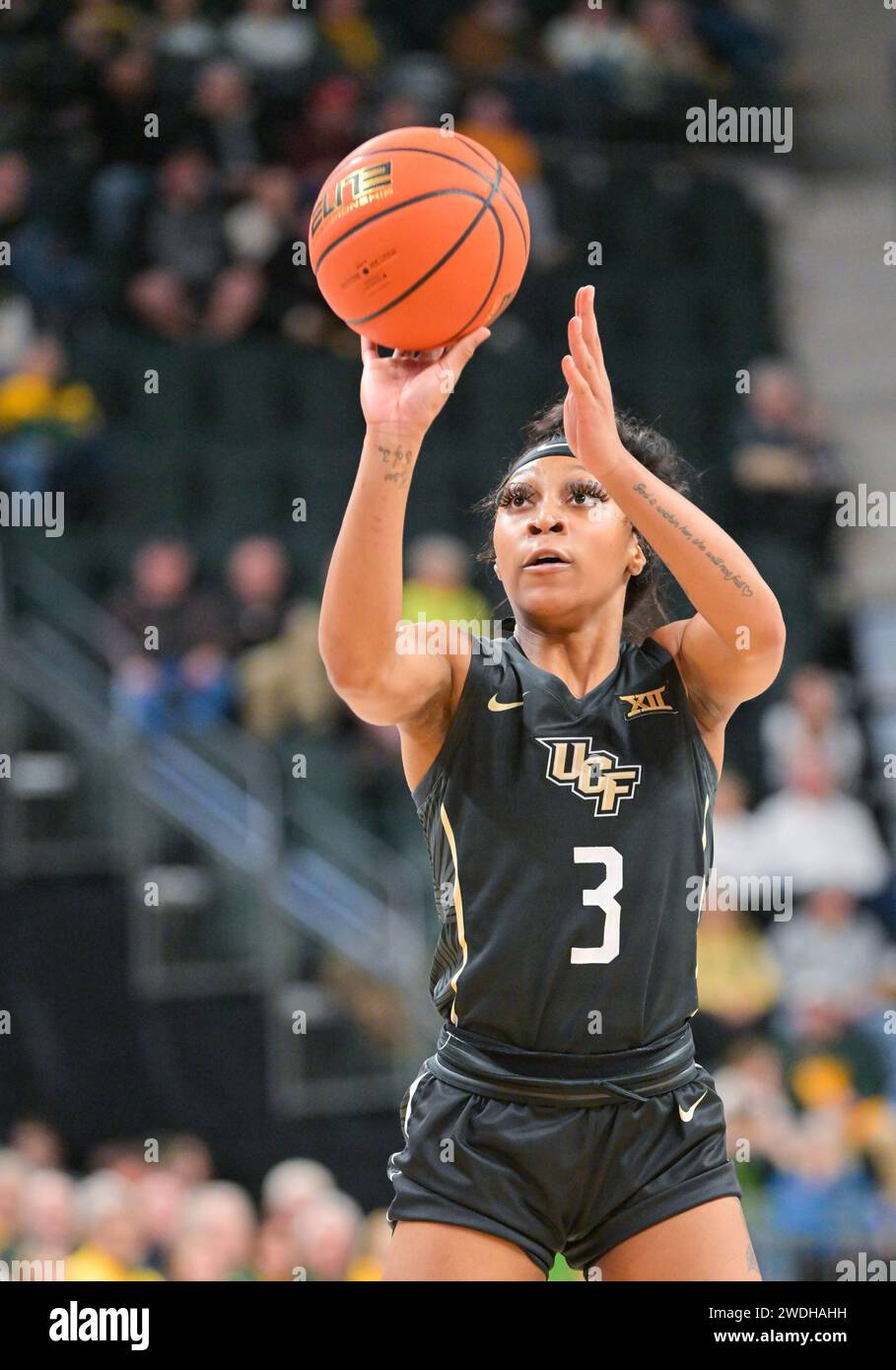 Waco, Texas, USA. 20th Jan, 2024. UCF Knights guard Kaitlin Peterson (3 ...