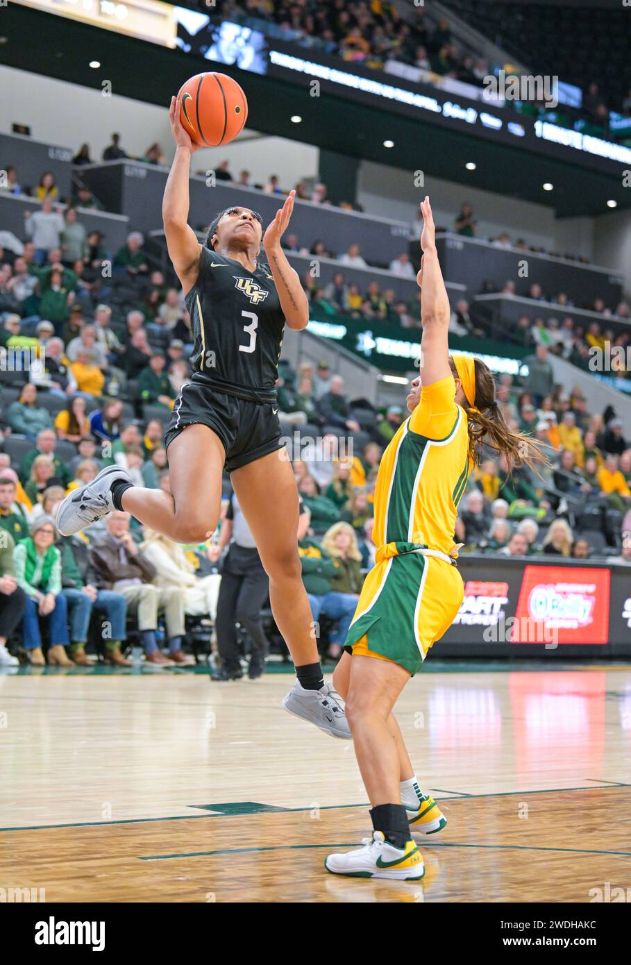 Waco, Texas, USA. 20th Jan, 2024. UCF Knights guard Kaitlin Peterson (3 ...