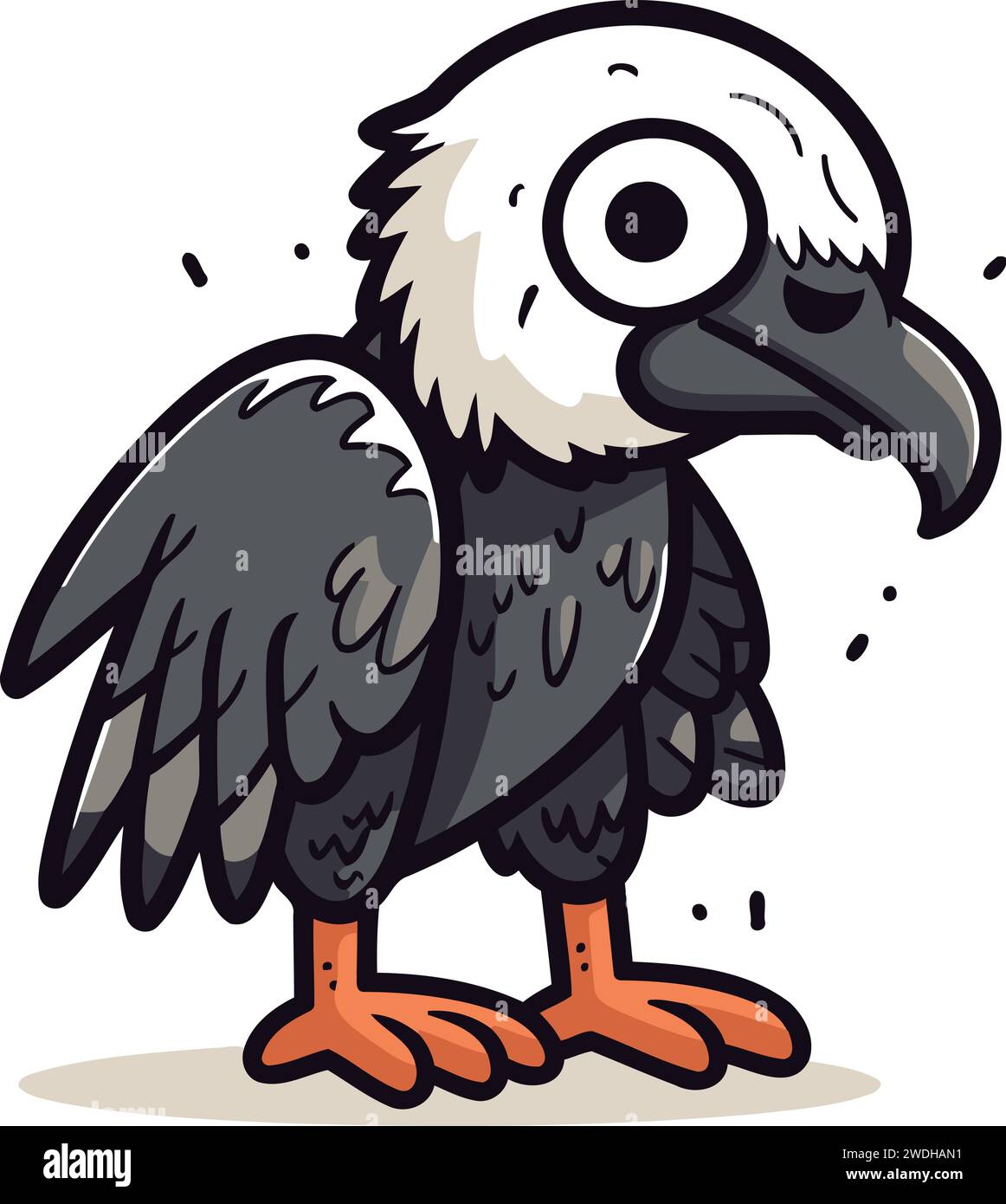 Cute vulture cartoon Stock Vector Images - Alamy