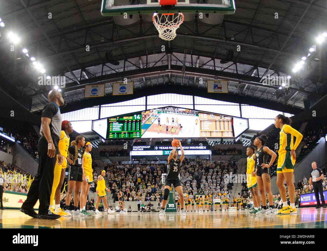 Waco, Texas, USA. 20th Jan, 2024. UCF Knights center Khyala Ngodu (35 ...