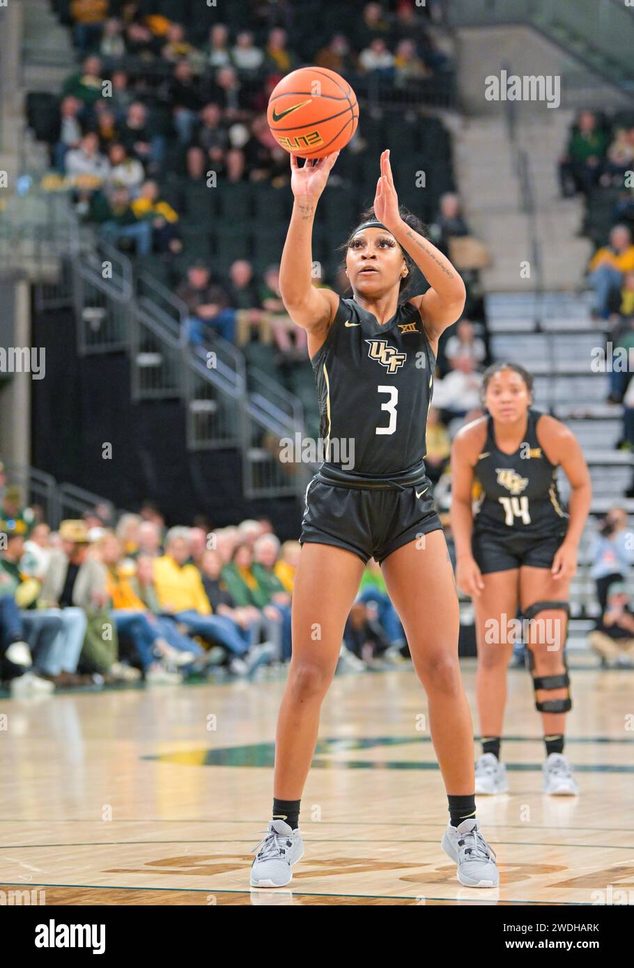 Waco, Texas, USA. 20th Jan, 2024. UCF Knights guard Kaitlin Peterson (3 ...