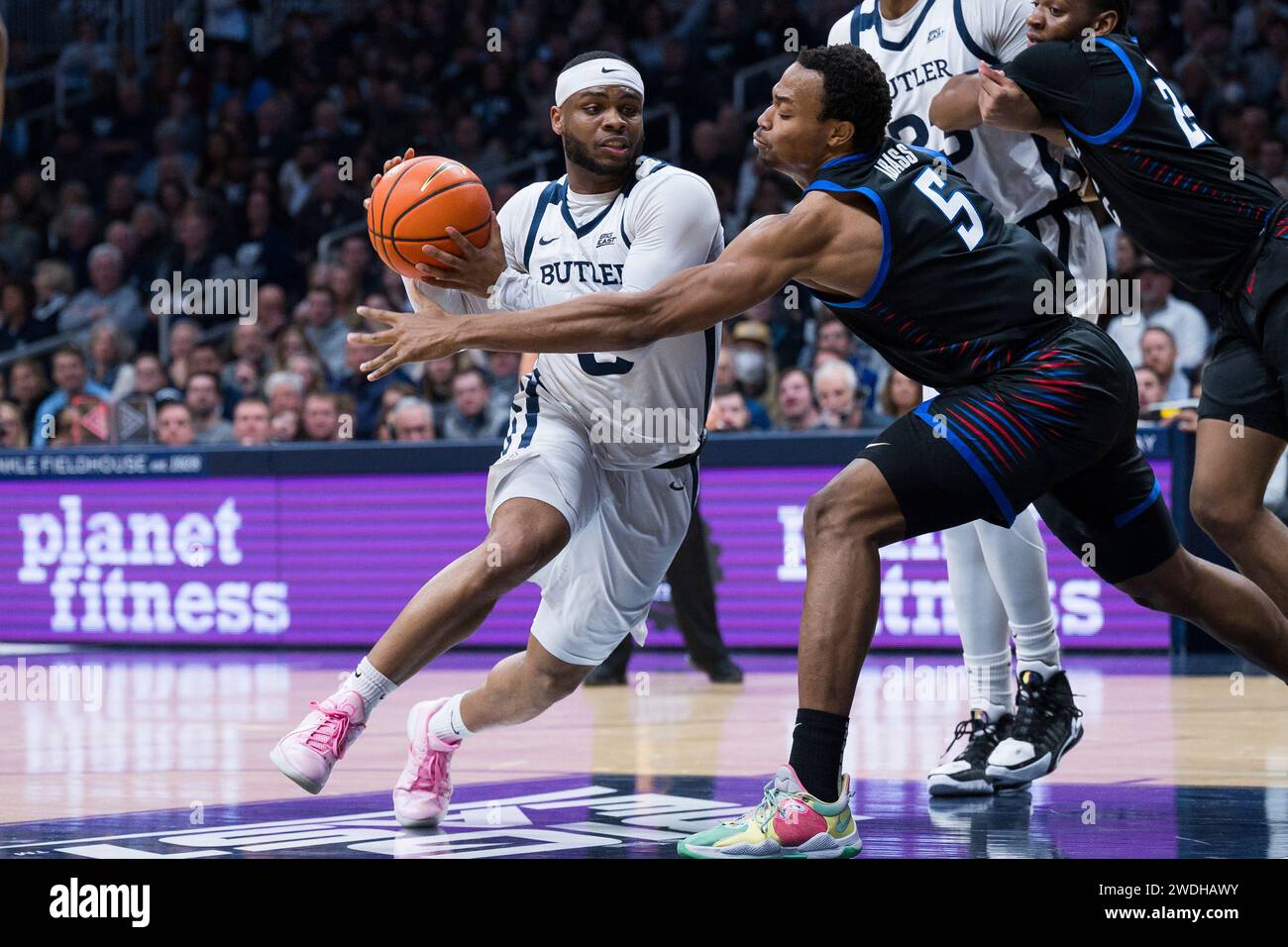 INDIANAPOLIS, IN - JANUARY 20: Butler Bulldogs guard Posh Alexander (5 ...