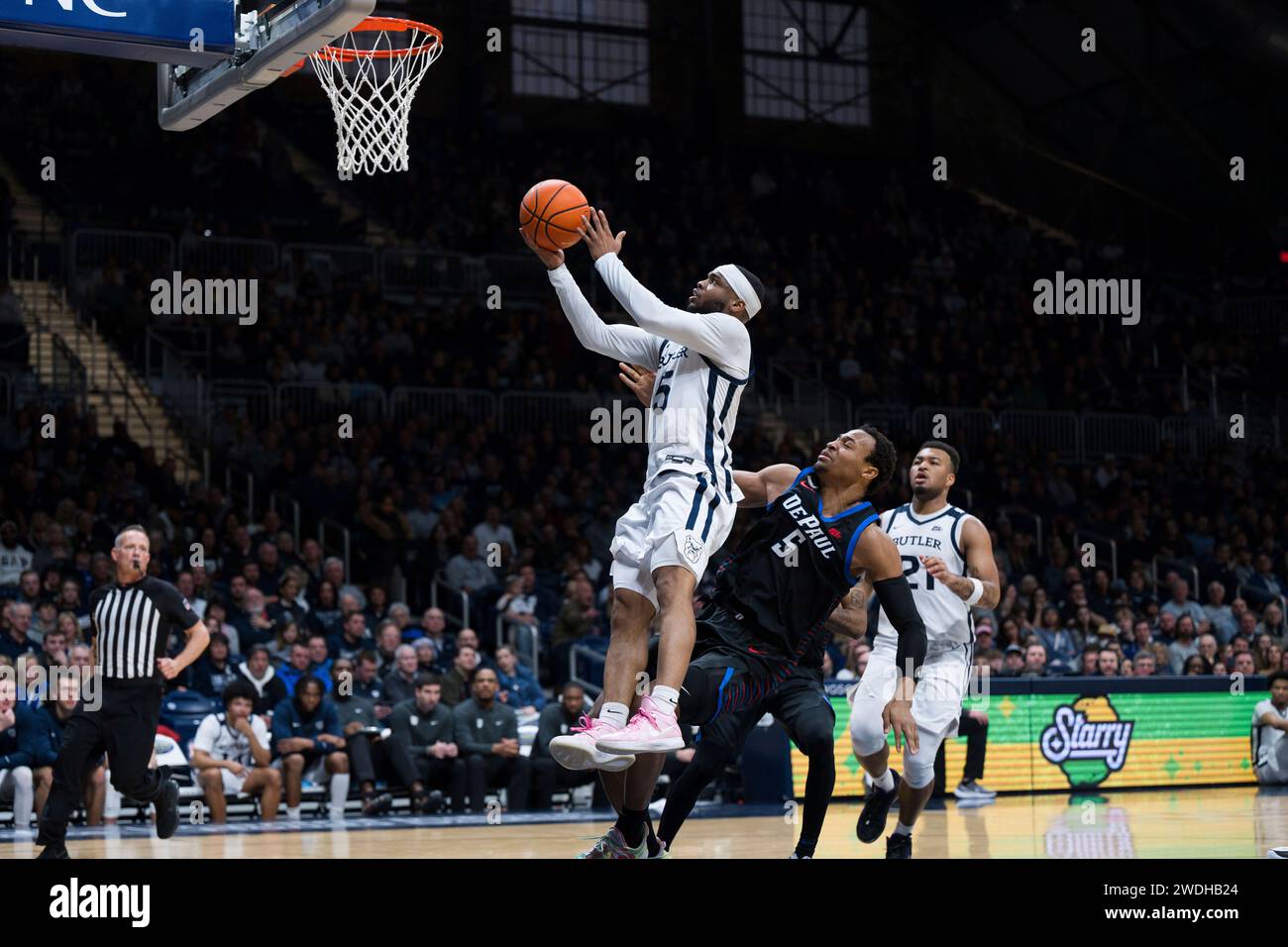 INDIANAPOLIS, IN - JANUARY 20: Butler Bulldogs guard Posh Alexander (5 ...