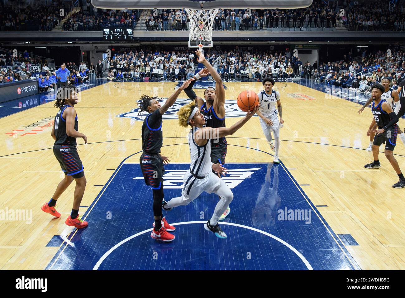 INDIANAPOLIS, IN - JANUARY 20: Butler Bulldogs guard DJ Davis (4 ...