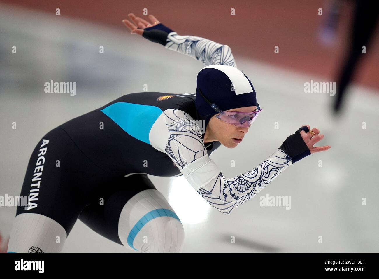 Argentina's Maria Victoria Rodriguez competes in the women's 500 meters ...