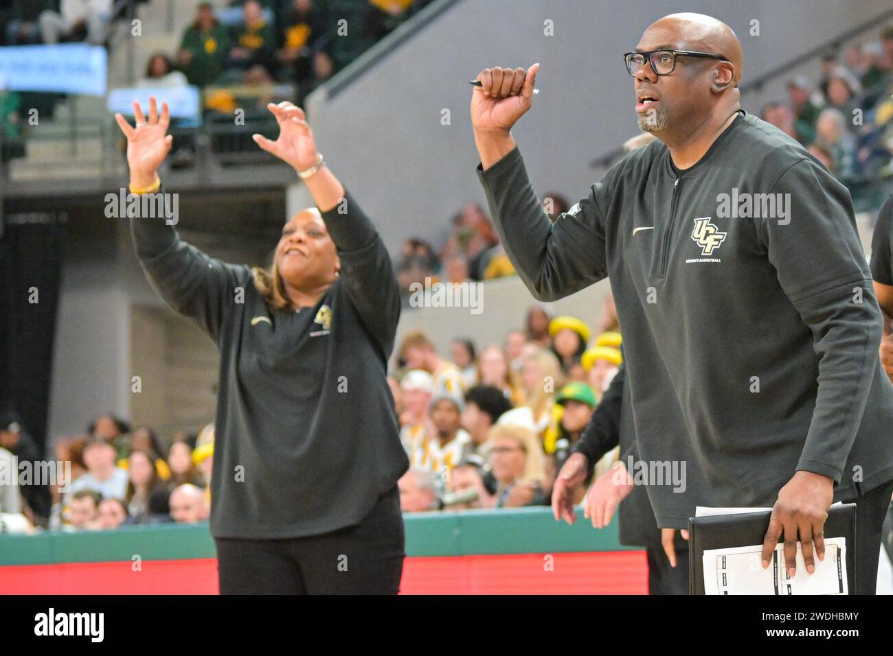 Waco, USA. 20th Jan, 2024. January 20 2024: UCF Knights Assistant Coach ...