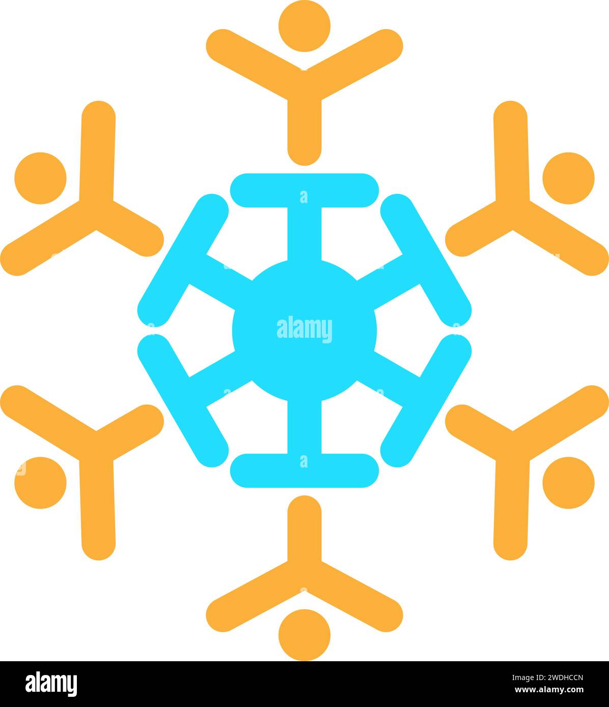 Snowflake logo icon design illustration Stock Vector Image & Art - Alamy