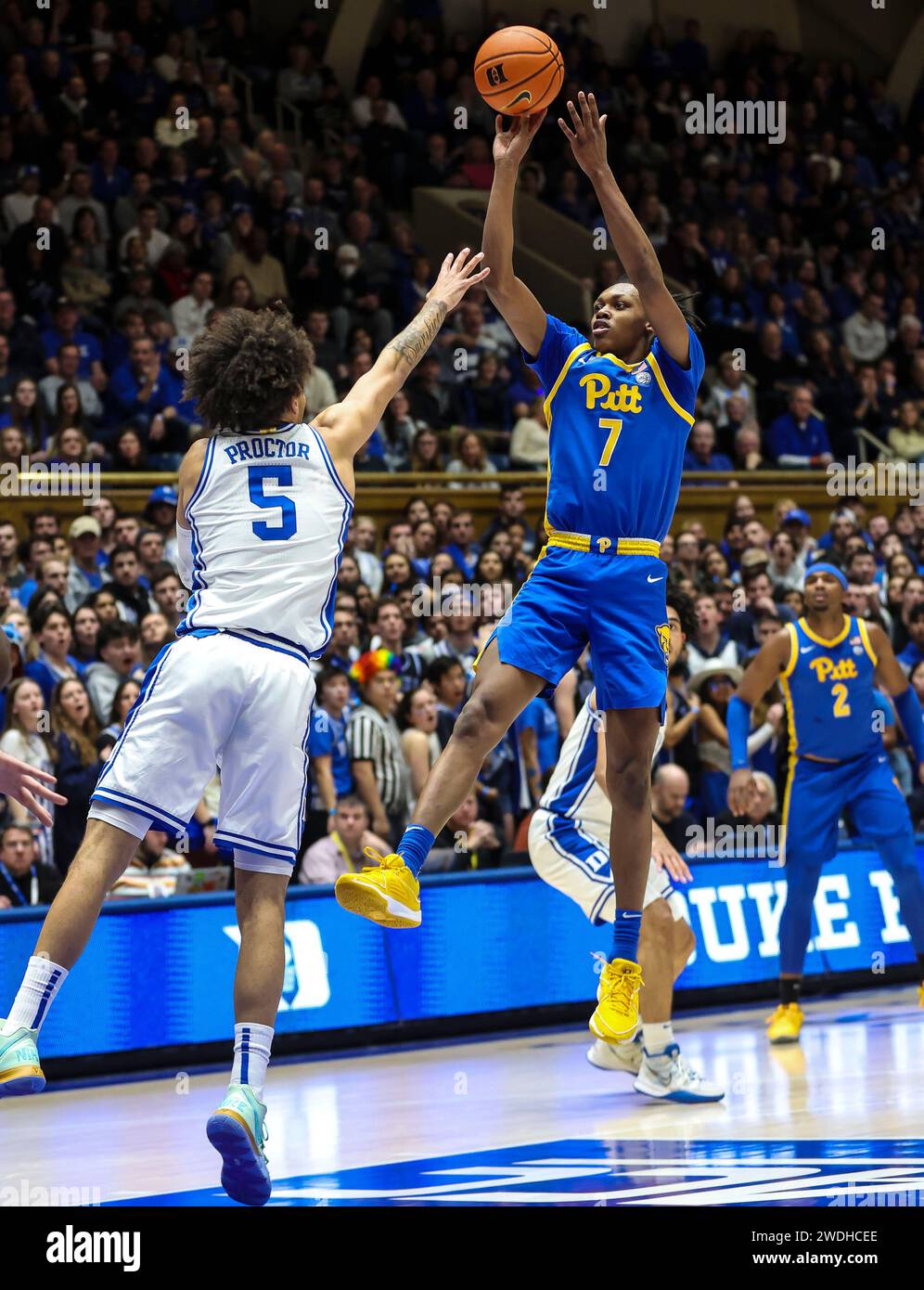 January 20, 2024: Pittsburgh freshman Carlton Carrington (7) takes ...