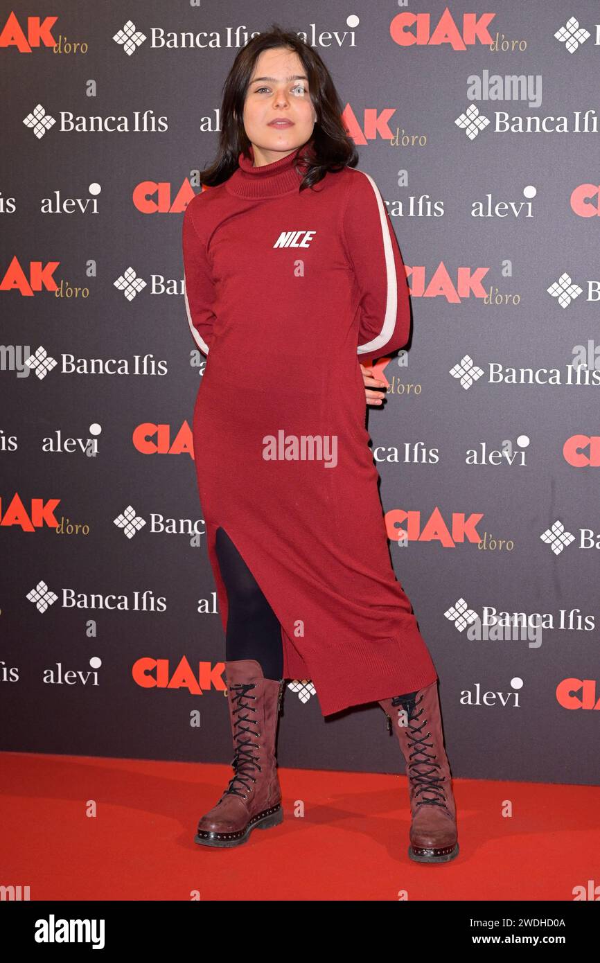 Rome, Italy. 20th Jan, 2024. Sara Ciocca attends the Ciak d'Oro 2023 ...