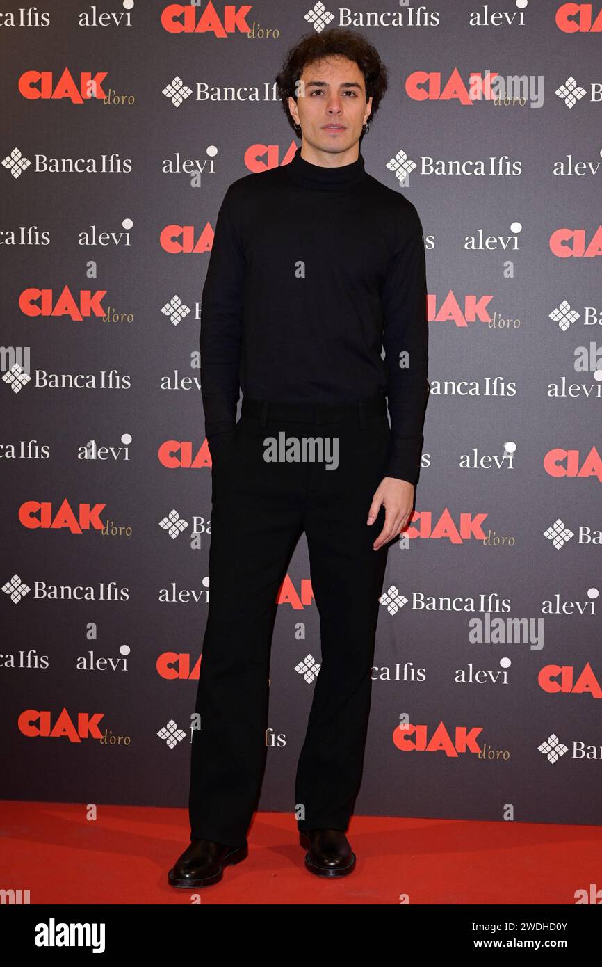 Rome, Italy. 20th Jan, 2024. Damiano Gavino attends the Ciak d'Oro 2023 ...