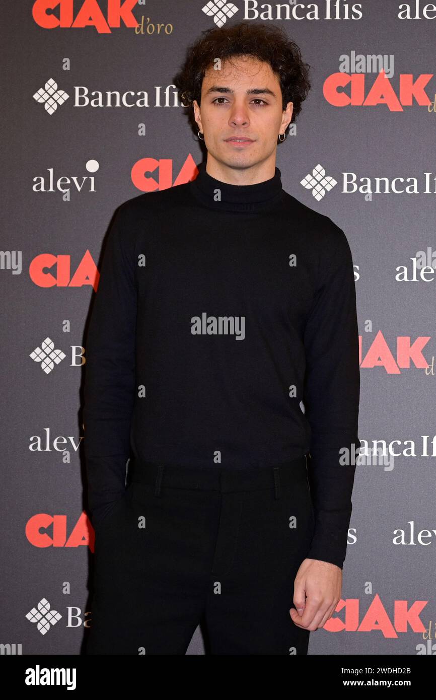 Rome, Italy. 20th Jan, 2024. Damiano Gavino attends the Ciak d'Oro 2023 ...