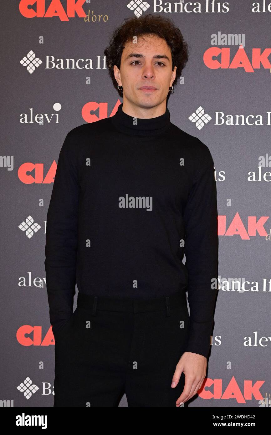 Rome, Italy. 20th Jan, 2024. Damiano Gavino attends the Ciak d'Oro 2023 ...