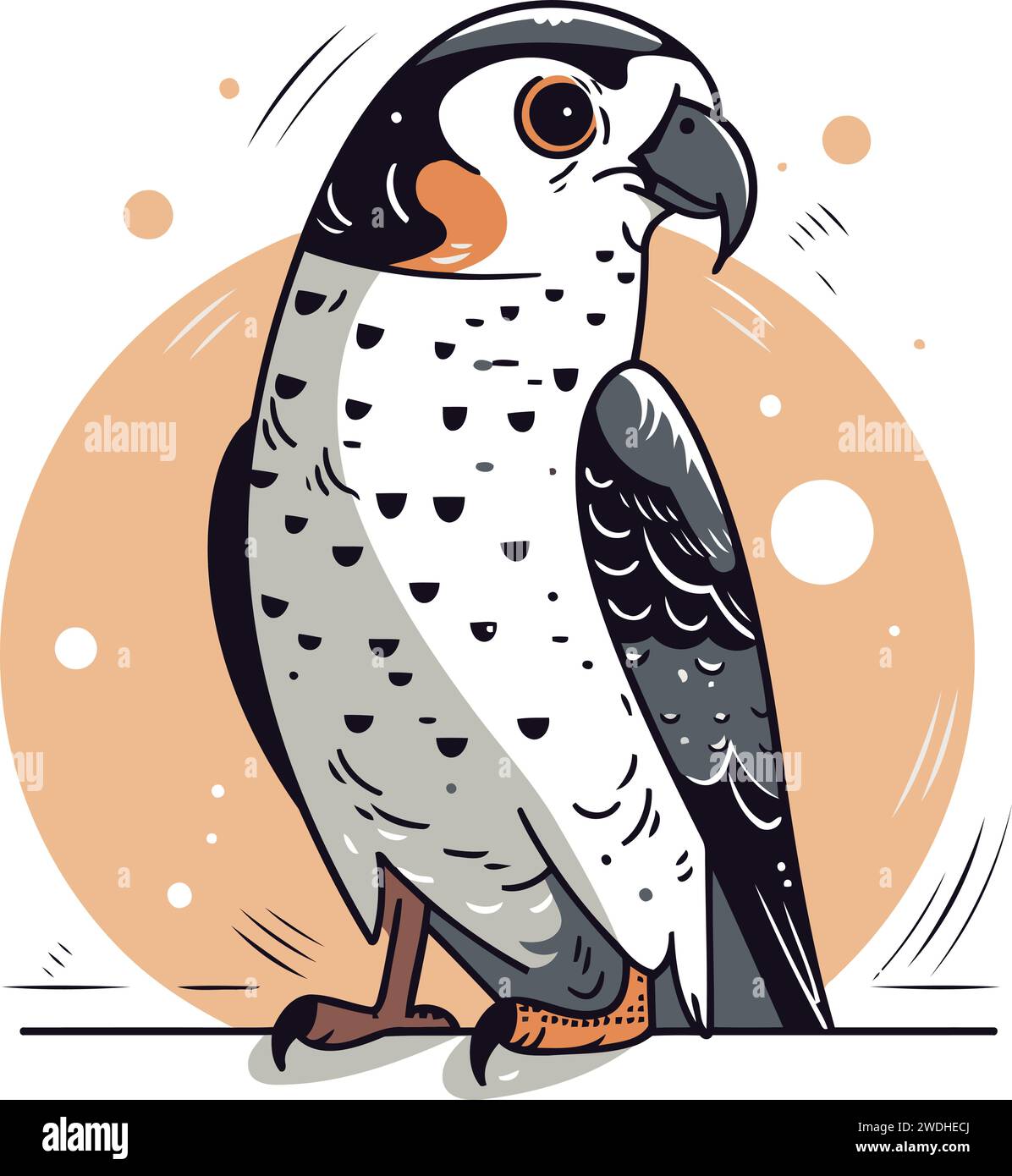 Cartoon falcon Cut Out Stock Images & Pictures - Alamy