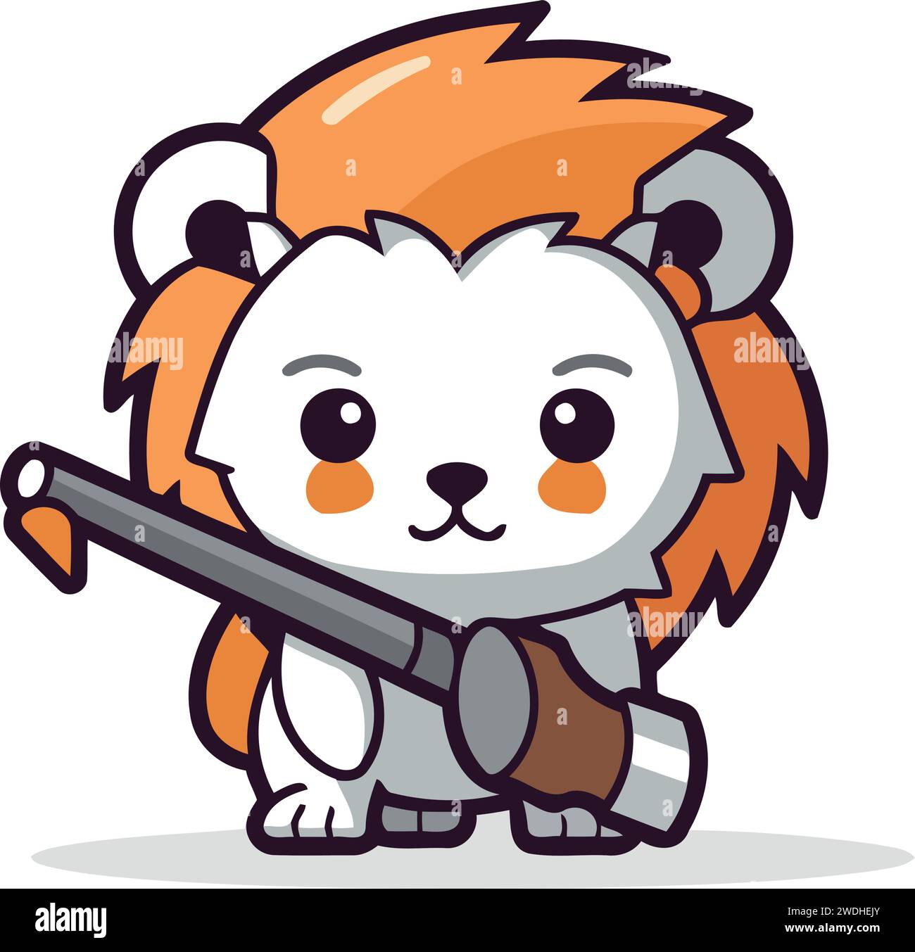 Hunter cartoon character hi-res stock photography and images - Alamy