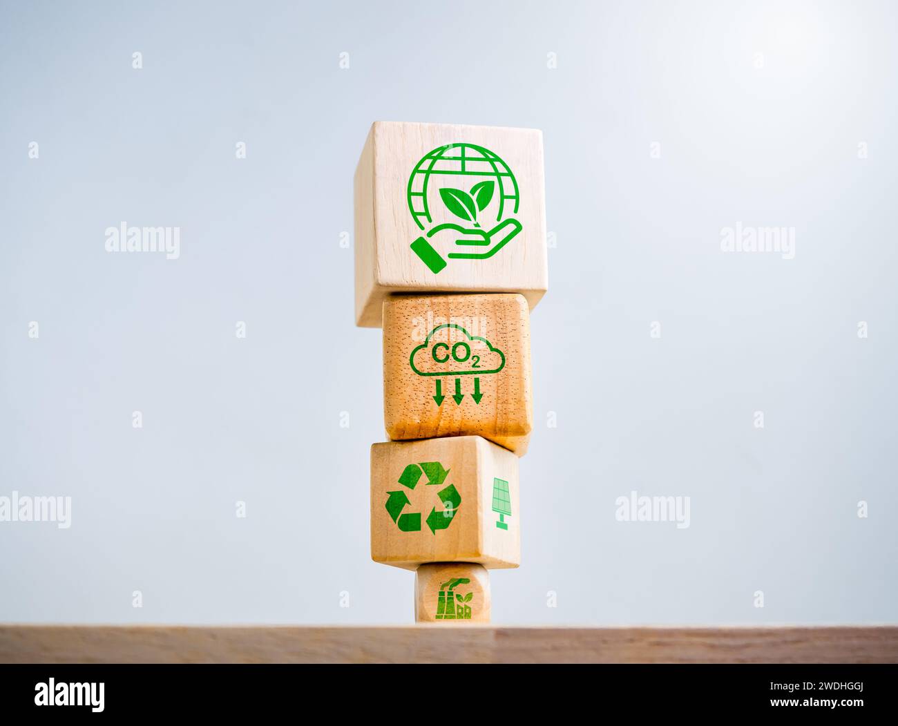 Earth care and environmental. Reduce CO2 emissions, carbon dioxide ...