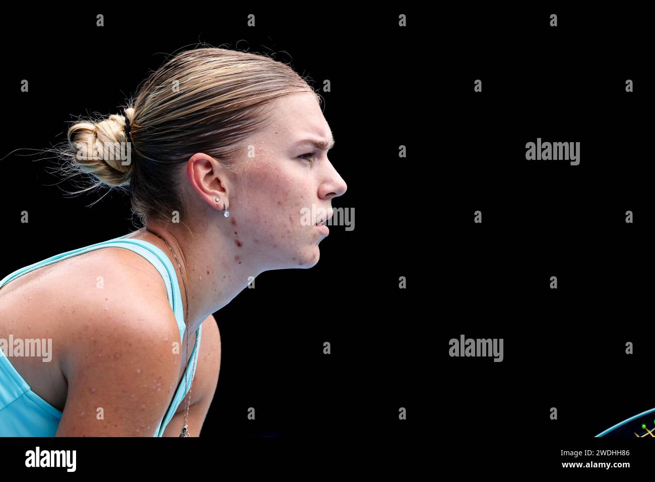 Melbourne, Australia, 21st Jan, 2024. Tennis player Maria Timofeeva ...