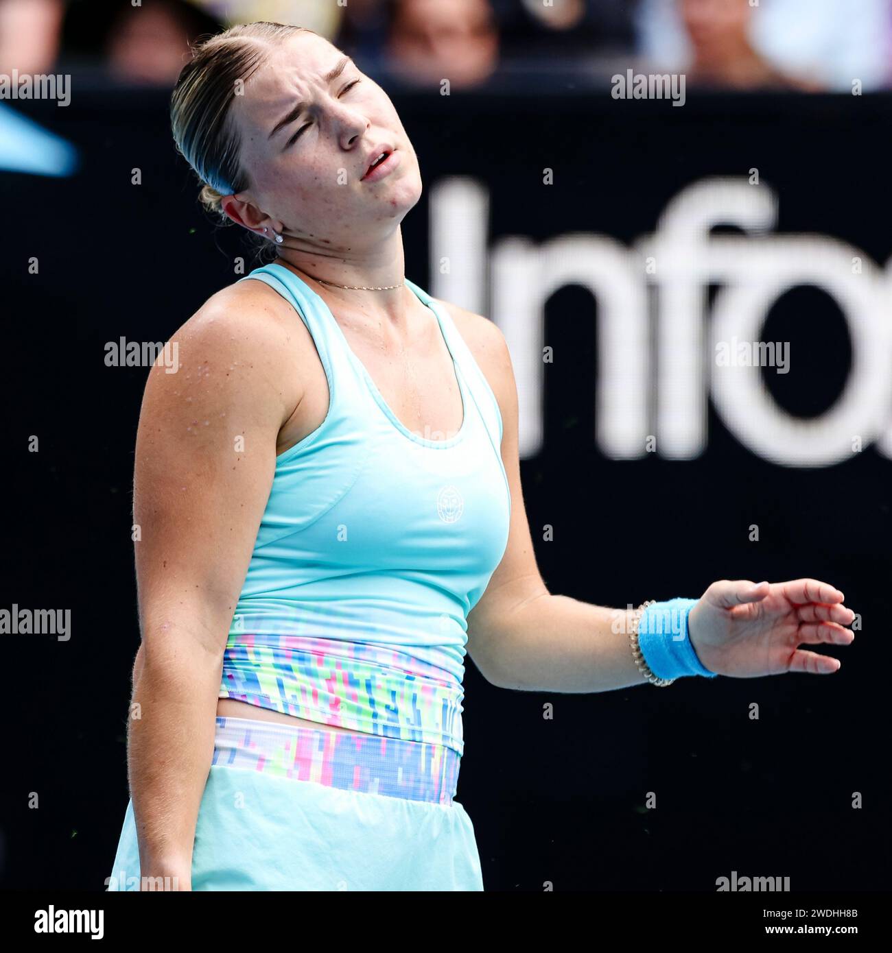 Melbourne, Australia, 21st Jan, 2024. Tennis player Maria Timofeeva ...